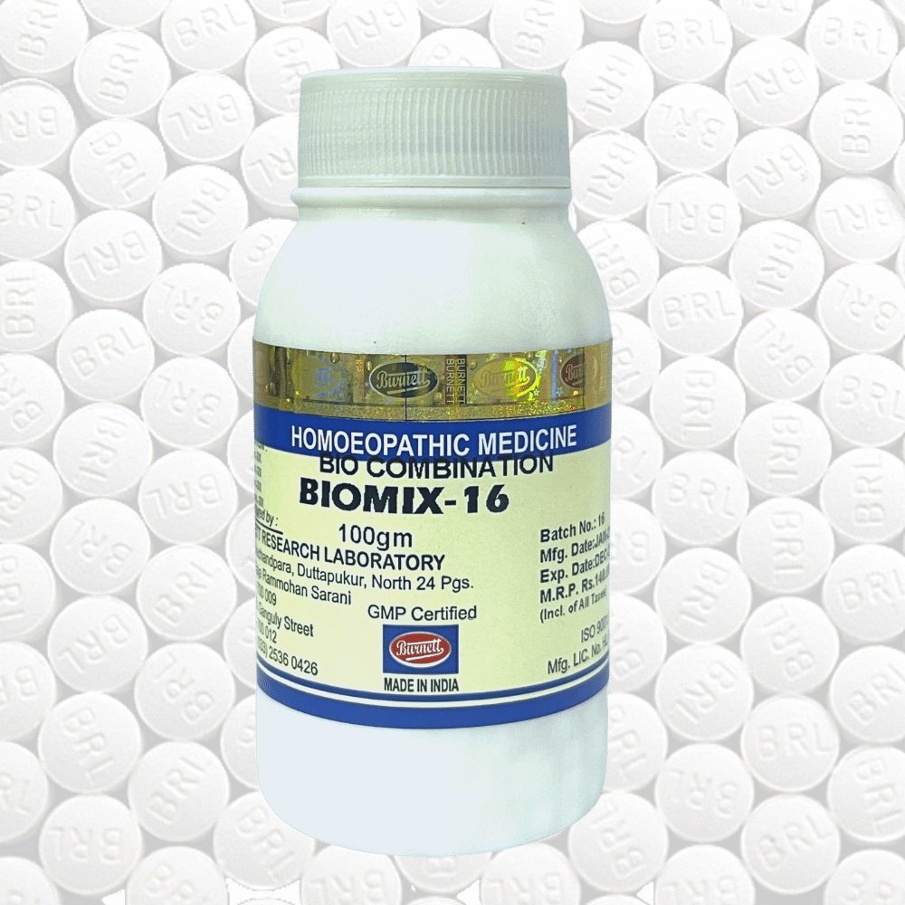 Burnett's Bio-Combination 16: Homoeopathic Relief for Pain & Fatigue
